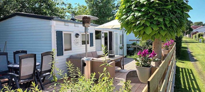 Chalet Op Camping Met Zwembad Nabij Ijsselmeer - Stavoren