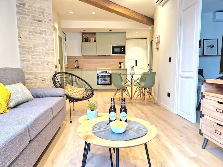 Center Flat 2 Rooms 4 Pax + Parking Optional - Valencia