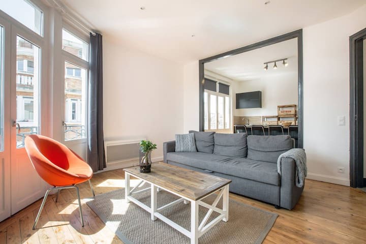 Hypercentre, Gares , Grand Palais , Zenith 85m2 ❤️ - Lille
