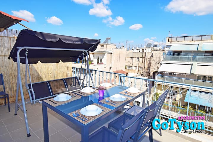 Sunny Penthouse Central Athens With Large Balcony - Atenas