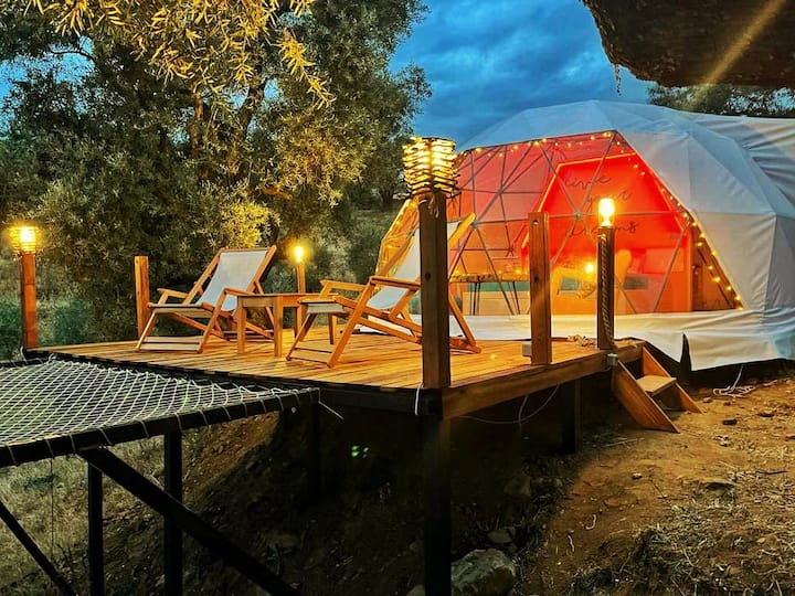 Hidden Paradise: Luxury Dome With Panoramic Views - Birgi