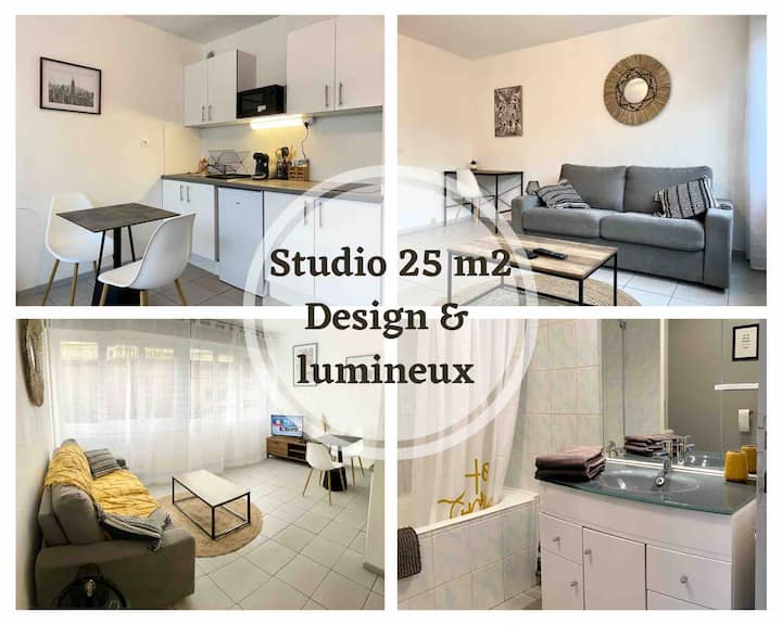 Studio Lumineux - Parking - Classé 2 * * - Chambéry