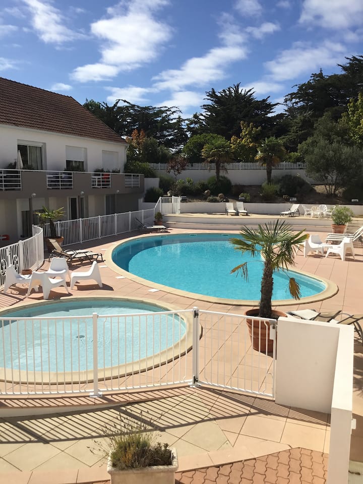 Appartement     Plage Et Forêt Avec Piscine - Plage de Notre-Dame-de-Monts