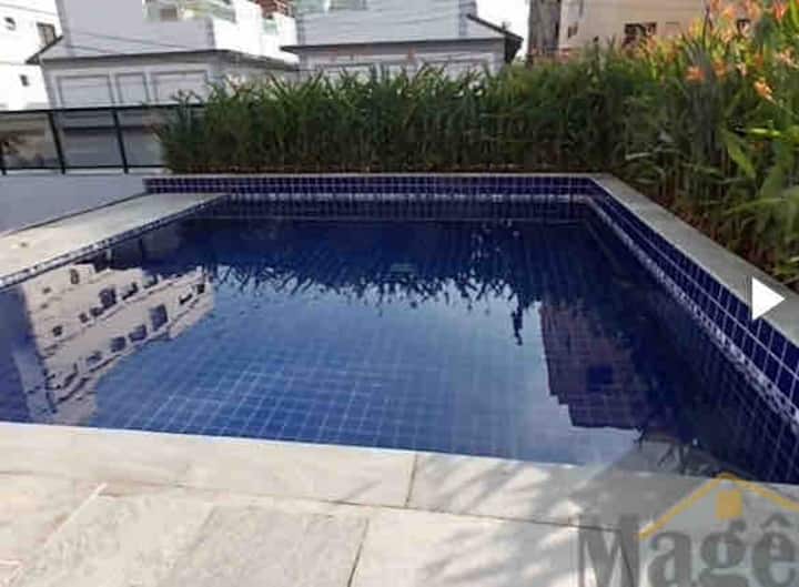 Praia Do Tombo Duplex Com Terraço E Churrasqueira - Santos, Brasil