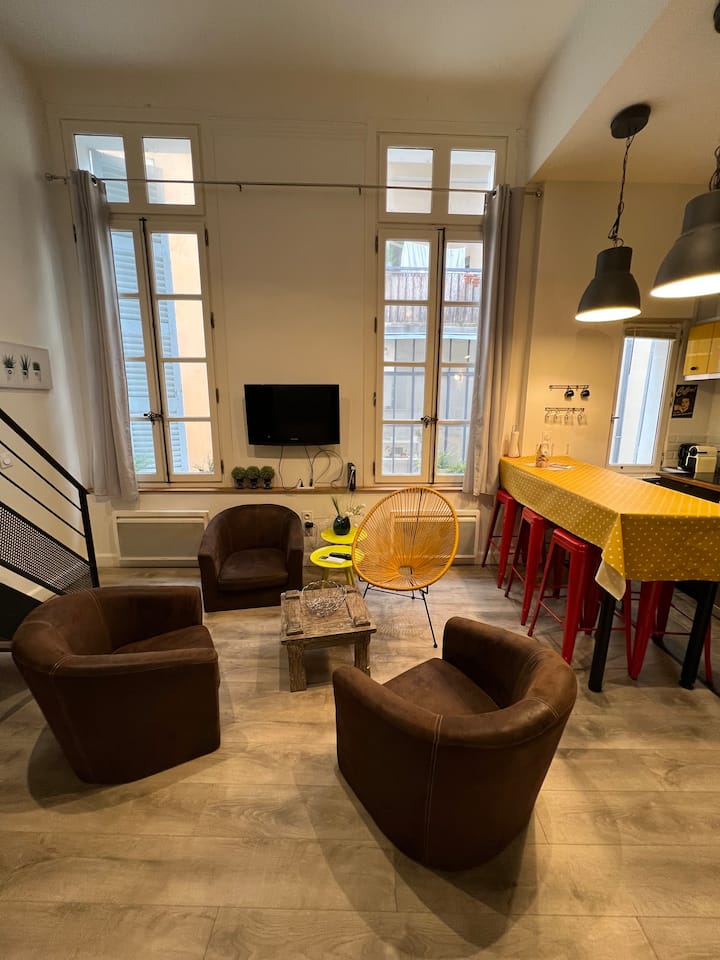 Hypercentre Duplex 3 Chambres Wifi Ascenseur Clim - Aix-en-Provence