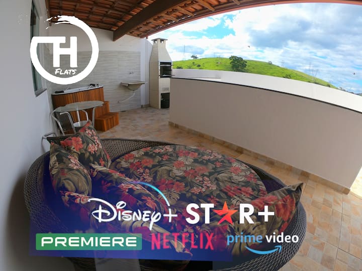 Flat Com Ofurô, Varanda E Smart Tv De 75"- Th 105x - Governador Valadares