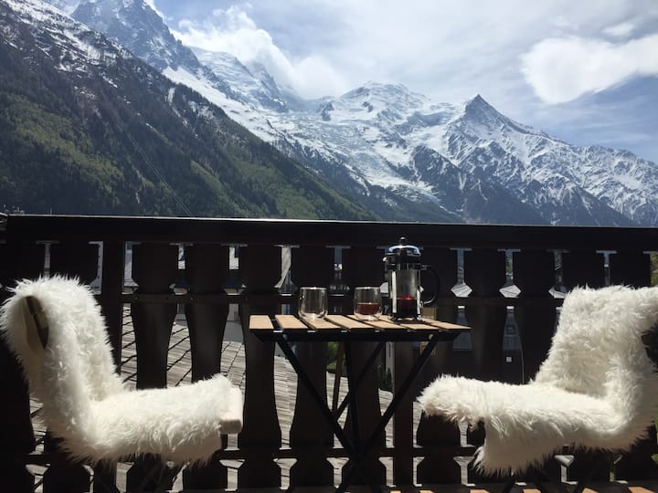 Charming Flat, Mt-blanc View, Down Slopes, Parking - Argentière