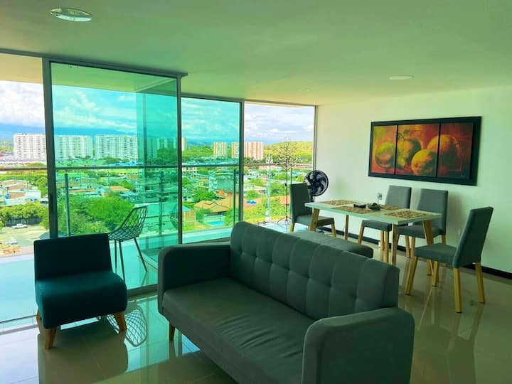 Apartamento Lujoso Nuevo, Hermosa Vista, Completo - Neiva