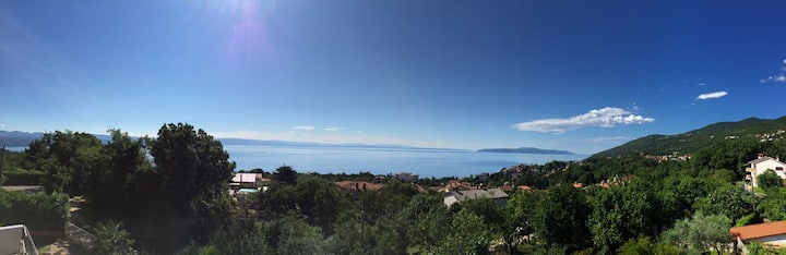 Great Sea View Apartment With Pool At Lovran_2 - Opatija