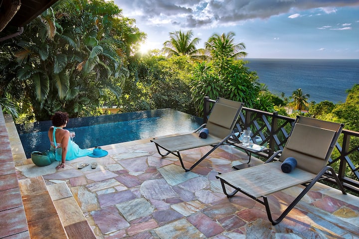 Private Infinity Pool Overlooking The Ocean - Tobago