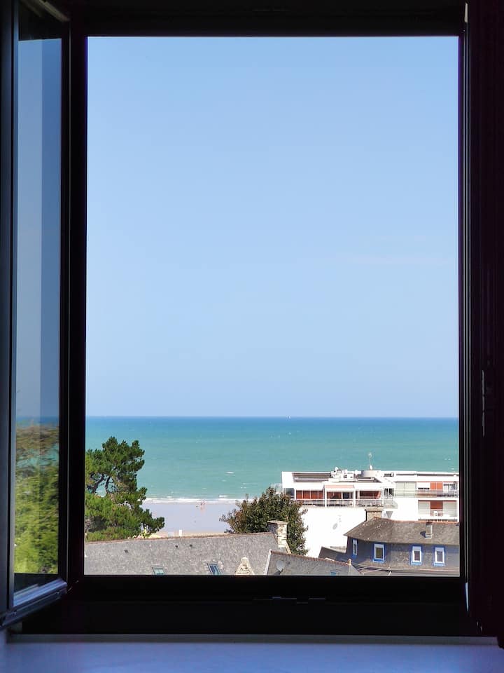 Studio Vue Mer Accès Plage à Pied + Gr34 - Plérin