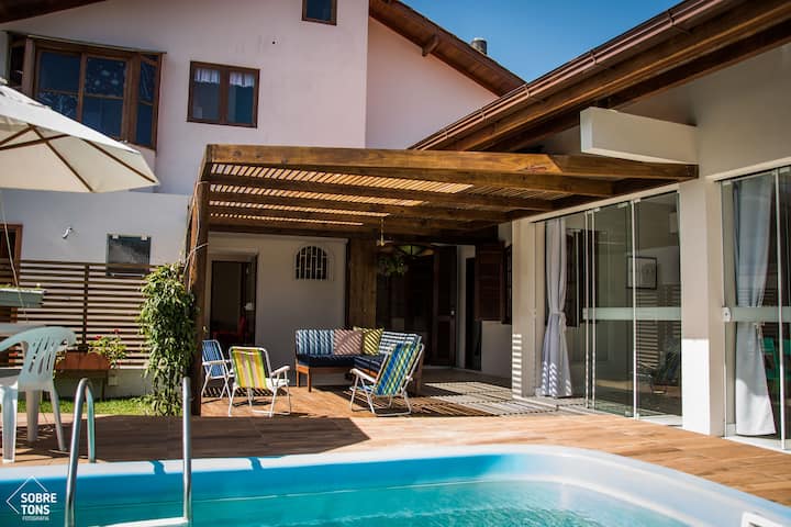 Casa Na Praia- Florianopolis-ótima  Para Famílias - Florianópolis