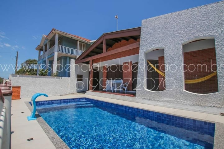 ÓTima Casa Com 5 Dor. Com Piscina A 100 Mts Do Mar - Torres