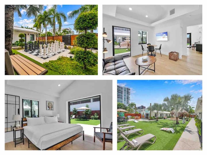 King Suite In Tropical Retreat • Freedom House Ftl - Fort Lauderdale