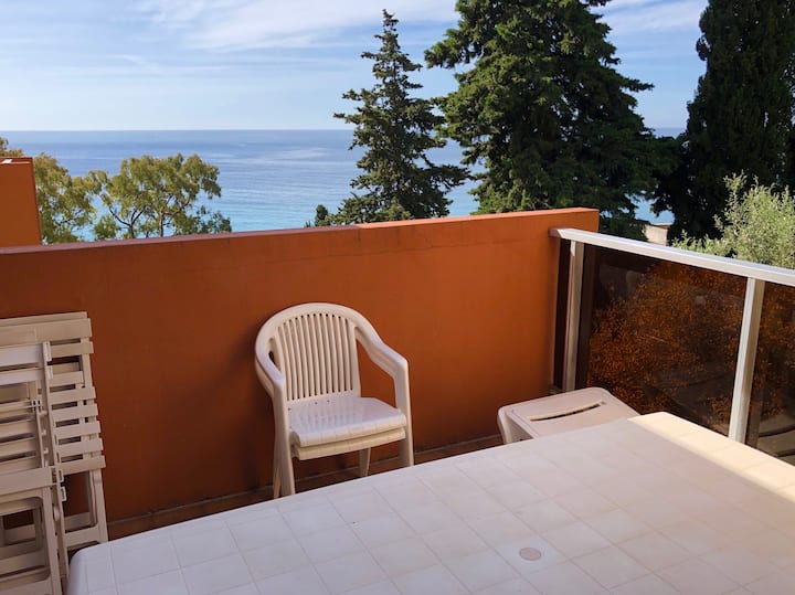 Appartement Vue Mer 35m2+7m2terrasse Proche Monaco - Roquebrune-Cap-Martin