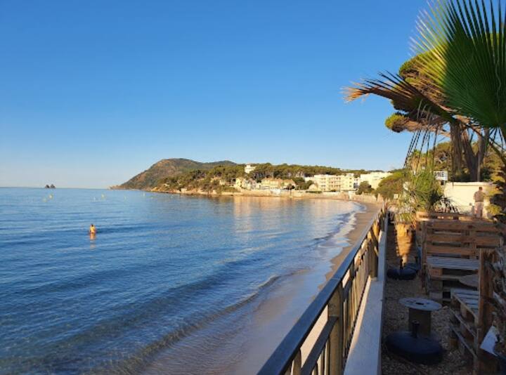 T3-6 Pers Terrasse Petite Vue Mer Cadre Verdoyant - La Seyne-sur-Mer