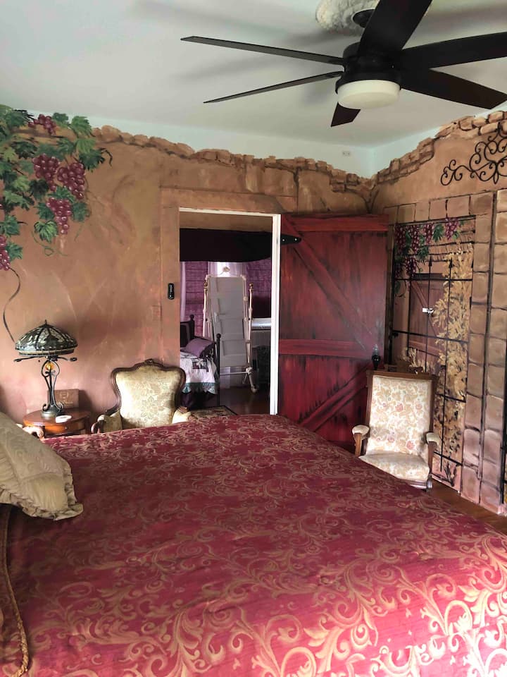 Vineyard Suite @ Aunt M’s Illustrated Inn. - San Saba, TX