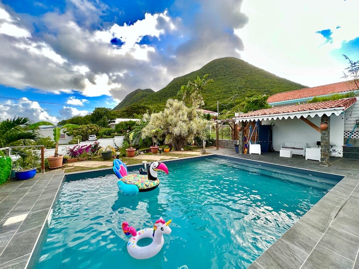 Magnifique Villa Avec Piscine Et Mer. - Martinique