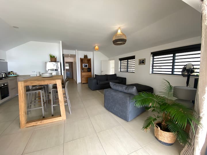 Villa Bord De Mer Avec Vue Lagon 2 Chambres Clim - Polynésie française