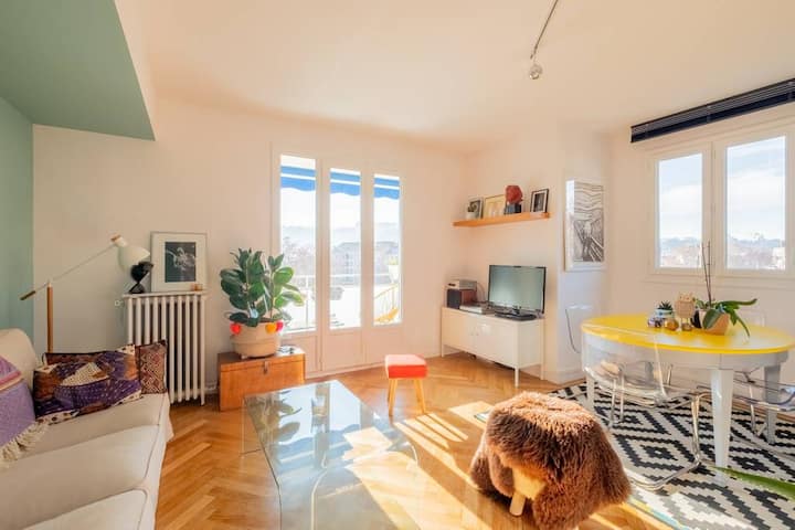 Charmant Appartement Vue Sur La Saône Et Fourvière - 리옹