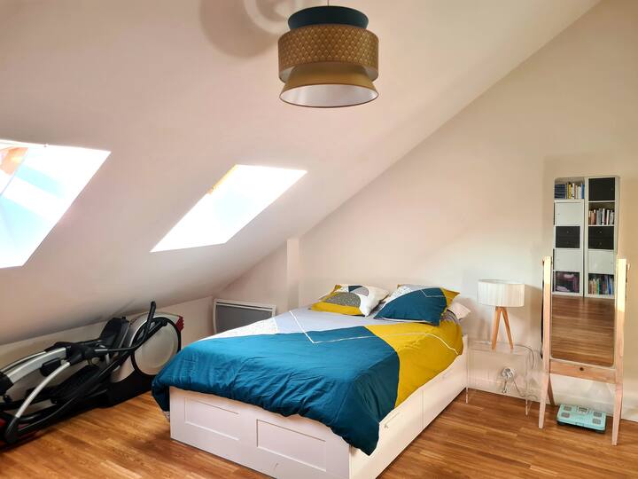 Grande Chambre Privee Au Sein D Un Beau Duplex - Clamart