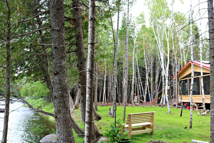 Rustic Riverside Retreat~ The Magaguadavic Lodge - Cottages for Rent in ...