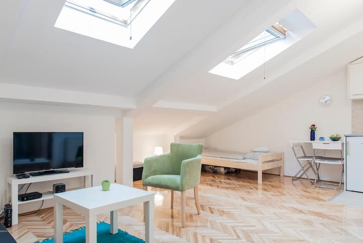 Bright Attic Center Apartment - Novi Sad