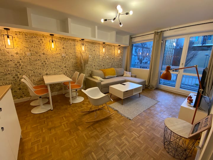 Cosy Pretty Flat Netflix,nespresso, Balcon - Saint-Étienne