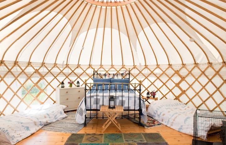 Yurt 'Lantivet' With Hot Tub Close To Hidden Coves - Devon