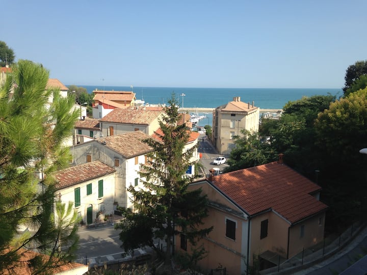 Cosy Flat W Postcard View Of Sea Close To Beaches - Numana