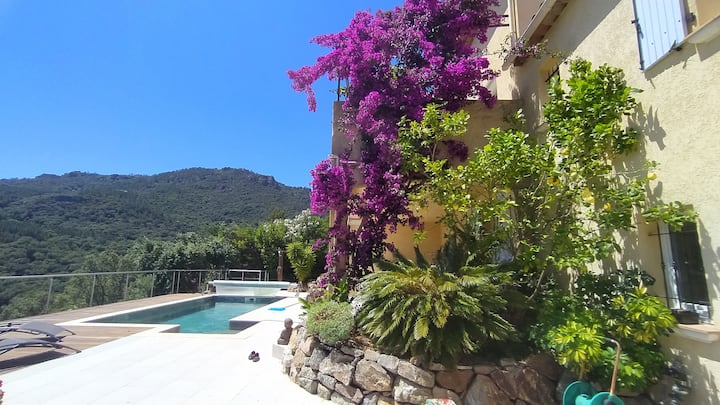 Jolie Villa Piscine - Coeur De L'esterel & Vue Mer - Mandelieu-la-Napoule