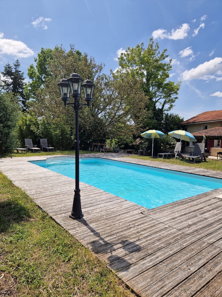 Charme Rustique Maison De Campagne Piscine Privée - Ribérac
