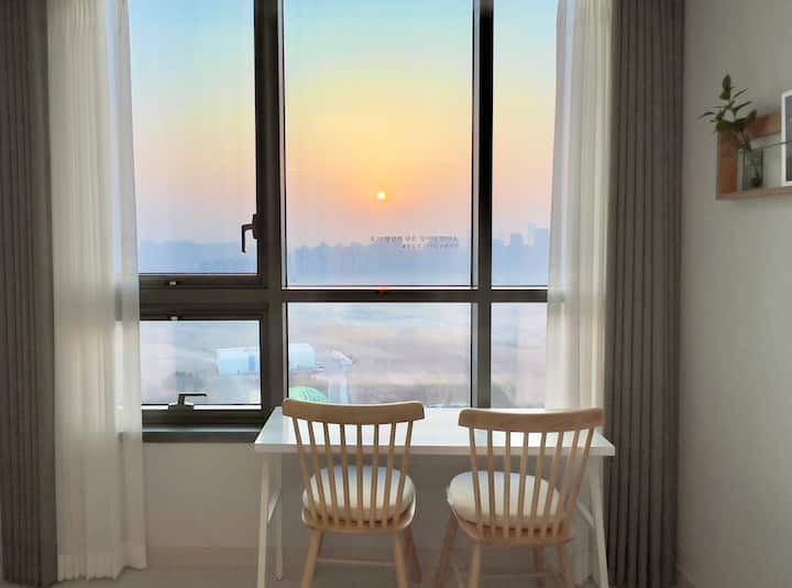 한라웨스턴파크송도#루프탑수영장#뻥뚤린 달빛공원뷰#장박할인 - Incheon