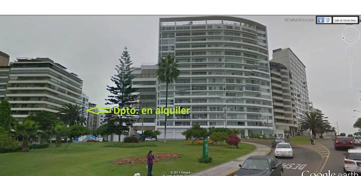 Miraflores/2d/ocean View/115m2/ Cerca Parque Kennedy, Larcomar, Playa Waikiki - Lima