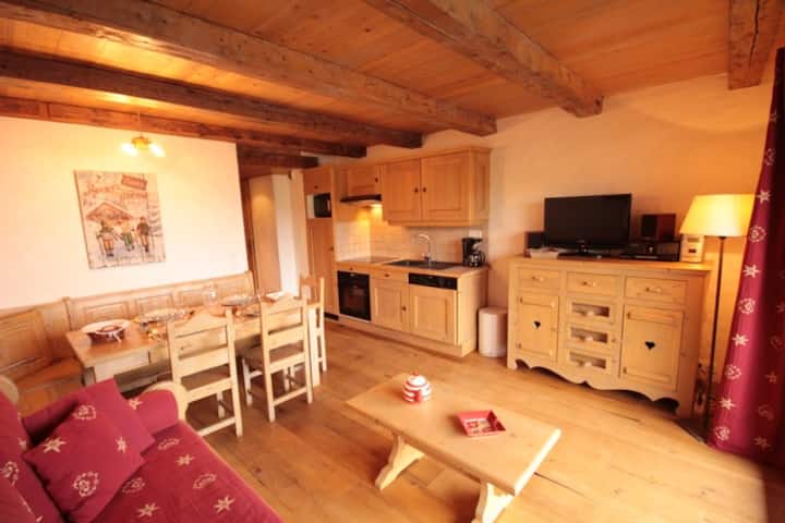 Chalet En Plein Coeur Des Saisies - Hauteluce