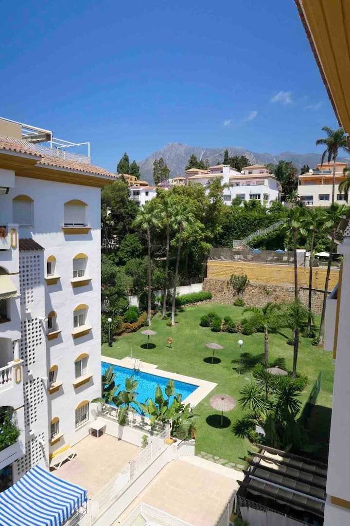 Estudio Céntrico Con Aire Acondicionado Y Piscina. - Marbella