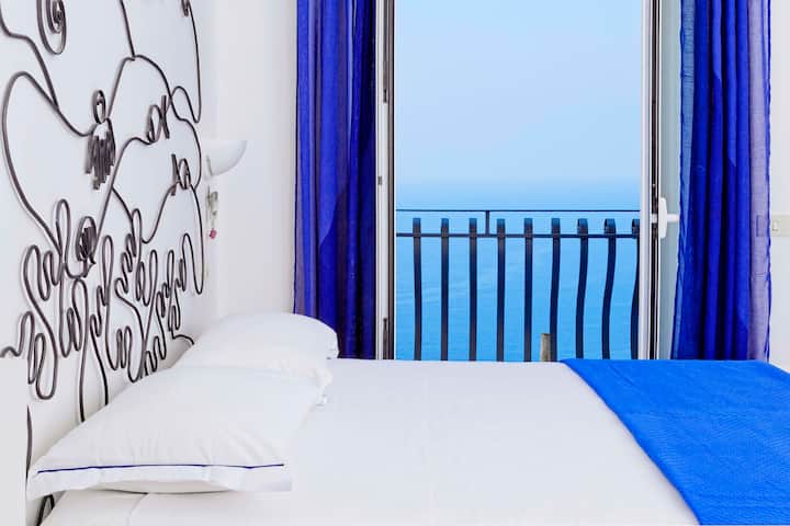 Positano & Capri Seaview Garden | Wifi Ac - Praiano