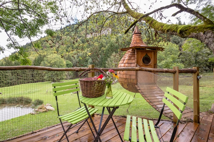 Une Goutte Suspendue à Une Branche - Les Gets