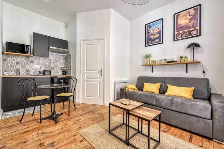 ⭐L’ardeko⭐studio★centre Ville★50m Tribunal - Carcassonne