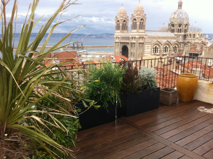 Loft Avec Grande Terrasse Vue Mer /à Prox. Mucem - Marseille
