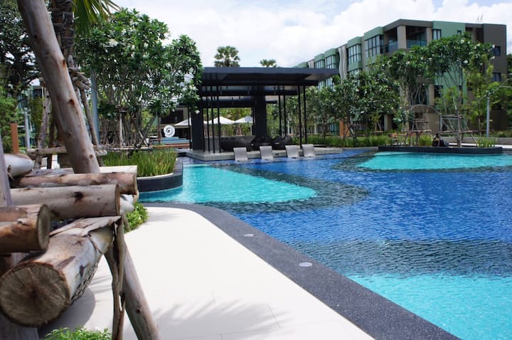 Cha Am Beach Studio With Terrace /Wifi In The Room - Cha-am