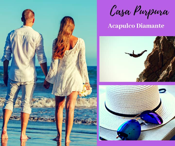 Purple House En Acapulco Con Alberca Y Wifi - Acapulco