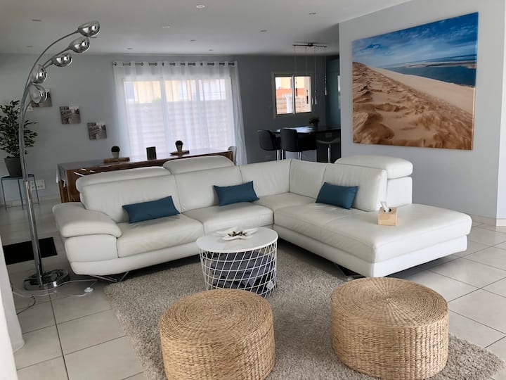 Villa Wine & Beach 12 Pers Piscine Intér Chauffée - Biscarrosse
