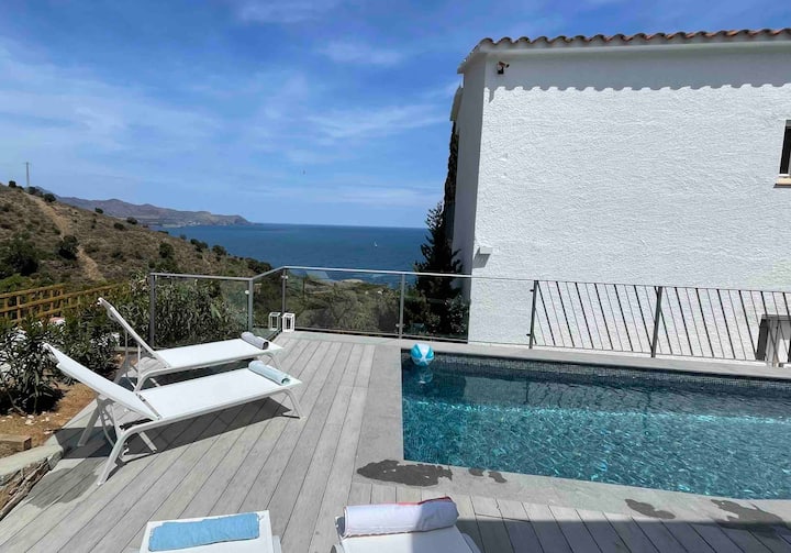 Maison Duplex (5ch), Piscine, Vue Mer 180°, Plage - El Port de la Selva