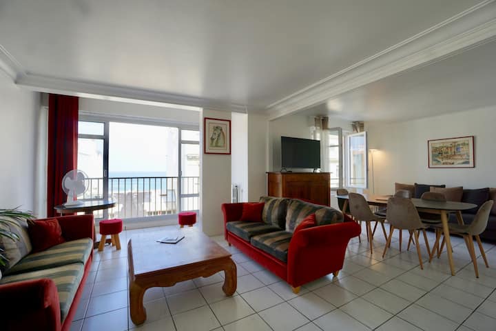 Grand Appartement Vue Mer Au Coeur De Biarritz - Biarritz