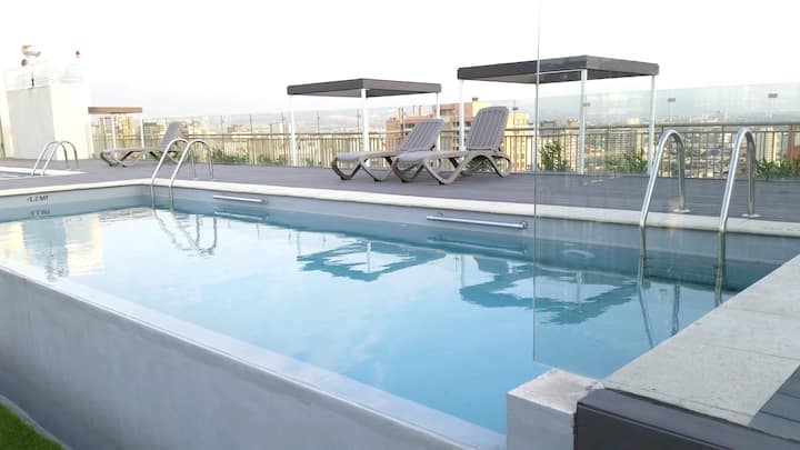 Santiago (Piso 4) Parking, Wi-fi, Piscina, Metro - Santiago