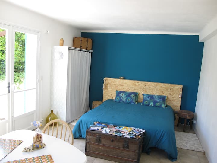 Joli Studio, Terrasse Et Grand Jardin Avec Vue - Alpes-de-Haute-Provence