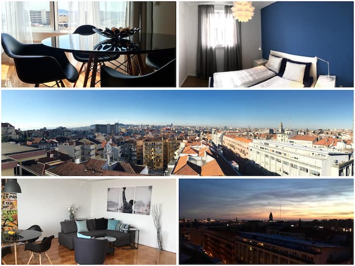 Historic Center, 7th Floor View, Trendy Apartment - Porto