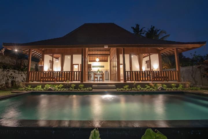 Magical Wooden House With Incredible Ricefieldview - Ubud