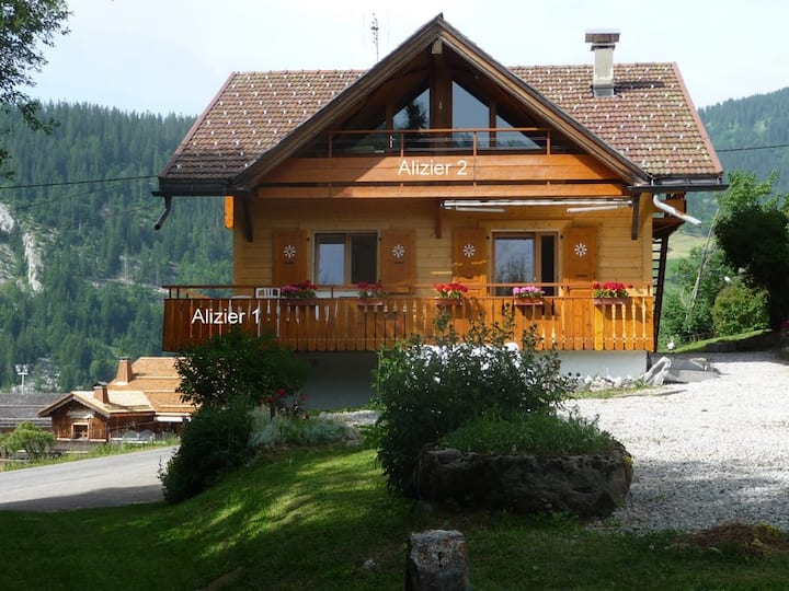 Chalet 3*au Pied Des Pistes-vue Montagne-pkg Fermé - Manigod